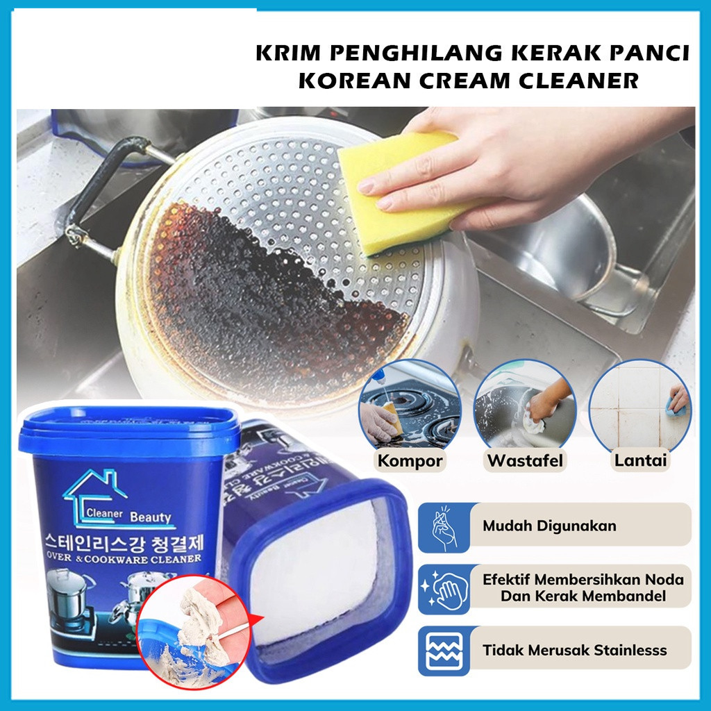 Jual Krim Penghilang Kerak Panci / Pasta Pembersih Noda Gosong Hangus Karat Stainless Besi ...