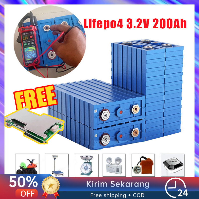 Jual UPS BMS lifepo4 Baterai 12V 【 CATL 200AH Baterai】Baterai Surya Kekuatan Besar 3.2V 30ah ...