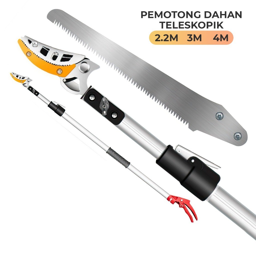 Jual Tongkat Pemotong Dahan Petik Buah Teleskoptik 2,2M/3M/4M ...