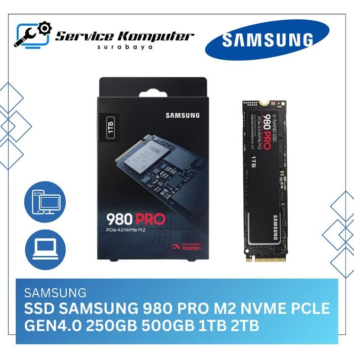 Jual SSD Samsung 980 PRO M2 NVME PCle Gen4.0 250GB 500GB 1TB 2TB ...