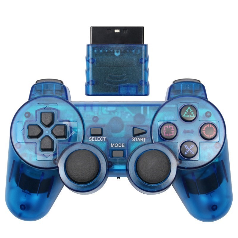 Jual Wireless Gamepad for Sony PS2 Controller for Playstation 2 Console Joystick Double ...