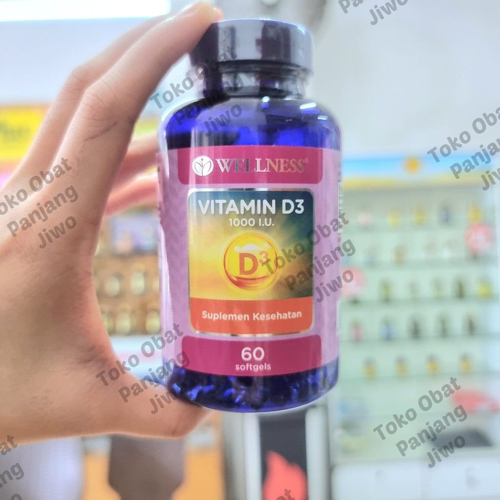 Jual Wellness Vitamin D3 1000 Iu 60 Softgels Shopee Indonesia 2161