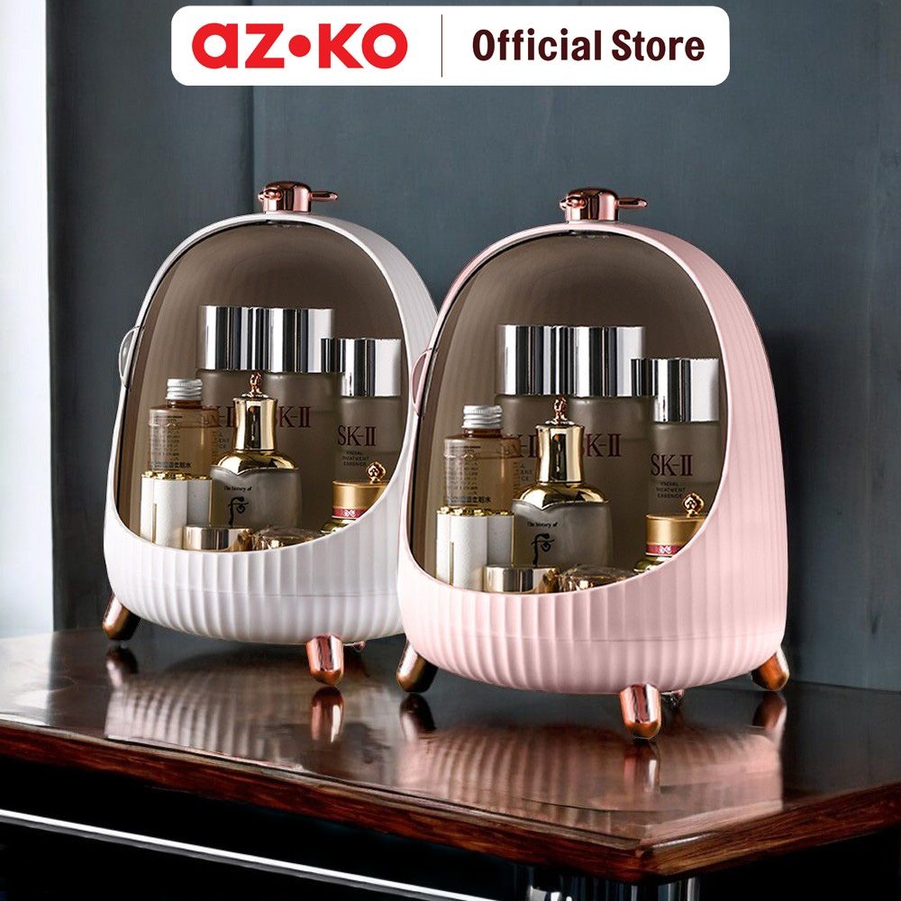 Jual AZKO Stora 17.5X17.5X25.5 cm Organizer Kosmetik Led Tempat Make Up ...