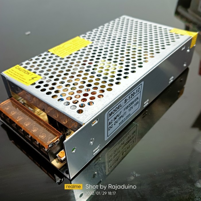 Jual Power Supply 12V 10A Switching PSU SMPS Adaptor jaring | Shopee Indonesia