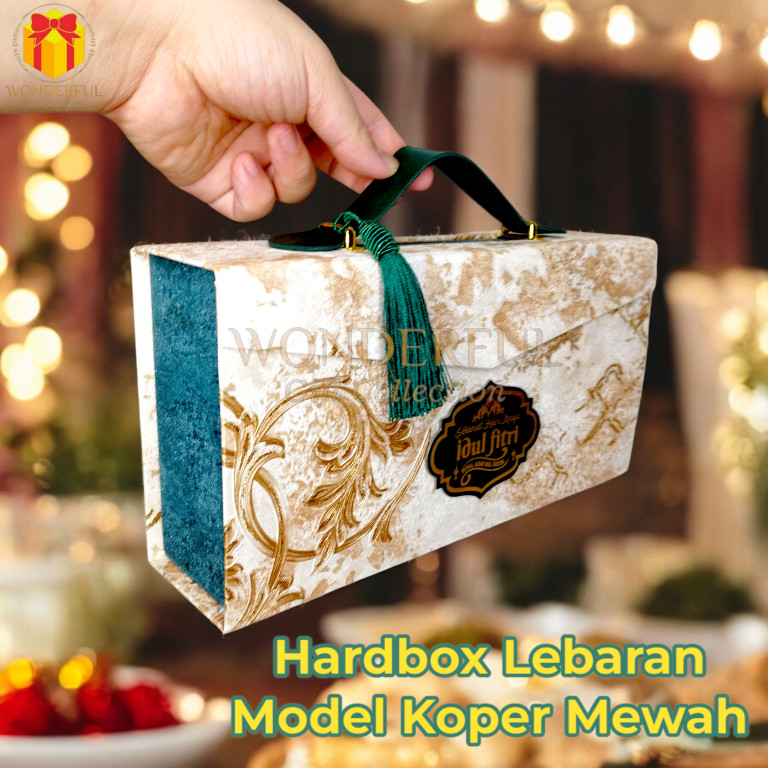 Jual Hardbox Hijau Lebaran/Ramadhan Tenteng Koper Wallpaper 31 x 17 x 8 ...