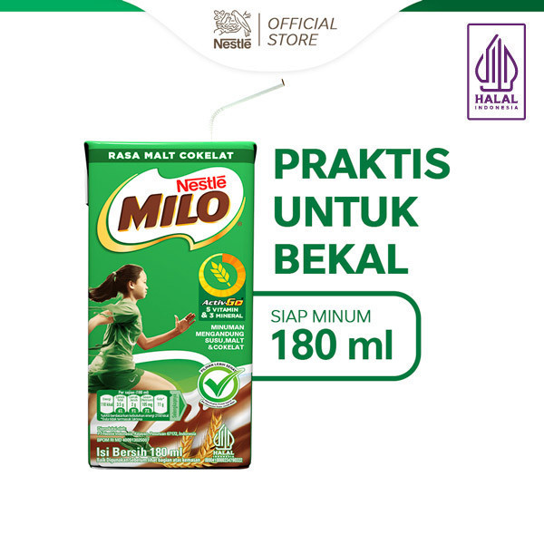 Jual MILO ACTIV-GO UHT Susu Coklat 180ml | Shopee Indonesia
