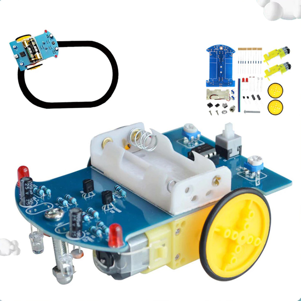 Jual D2-1 Line tracer follower DIY Kit Robot Tracking Line line tracer ...