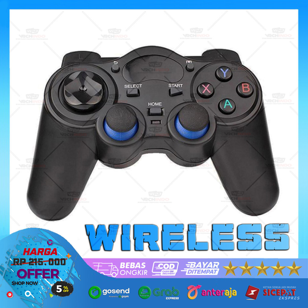 Jual Stik Gamepad Wireless Bluetooth 2.4GHz Stick Smart TV / HP Android ...