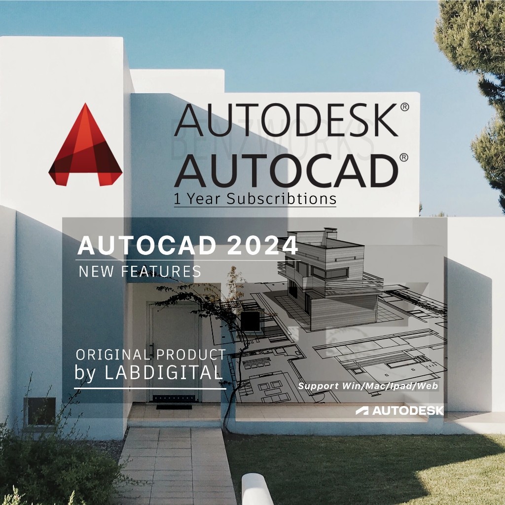Jual AUTOCAD 2025 3D/2D 1 YEAR ORIGINAL FOR MAC/WIN MAC M1 M2 M3 ...
