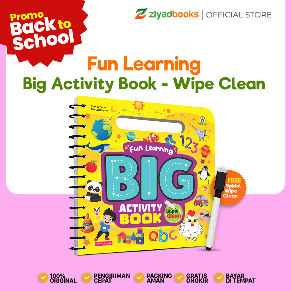 Jual Ziyadbooks - Buku Boardbook Anak 1+ - Fun Learning Big Activity ...