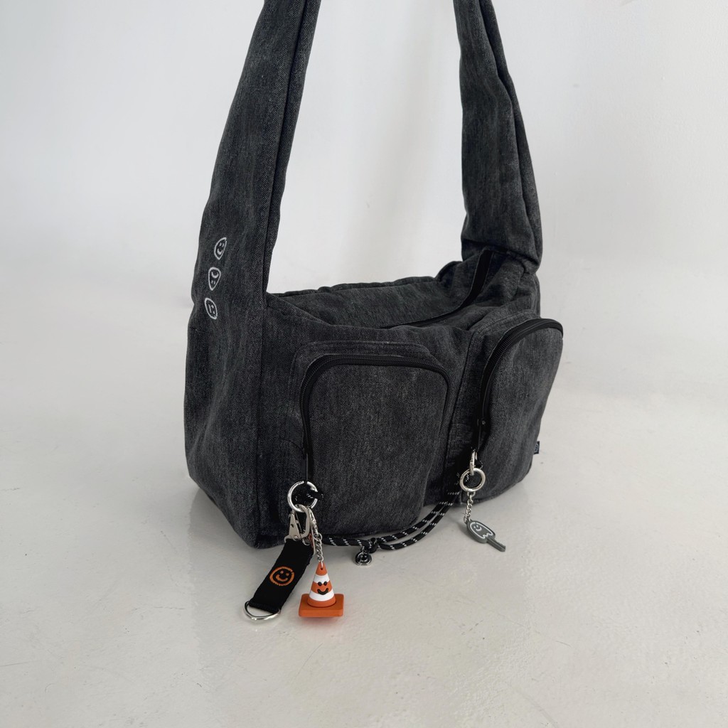 Jual FAITH FADE - Denim Canvas Sling Bag (Black) | Shopee Indonesia