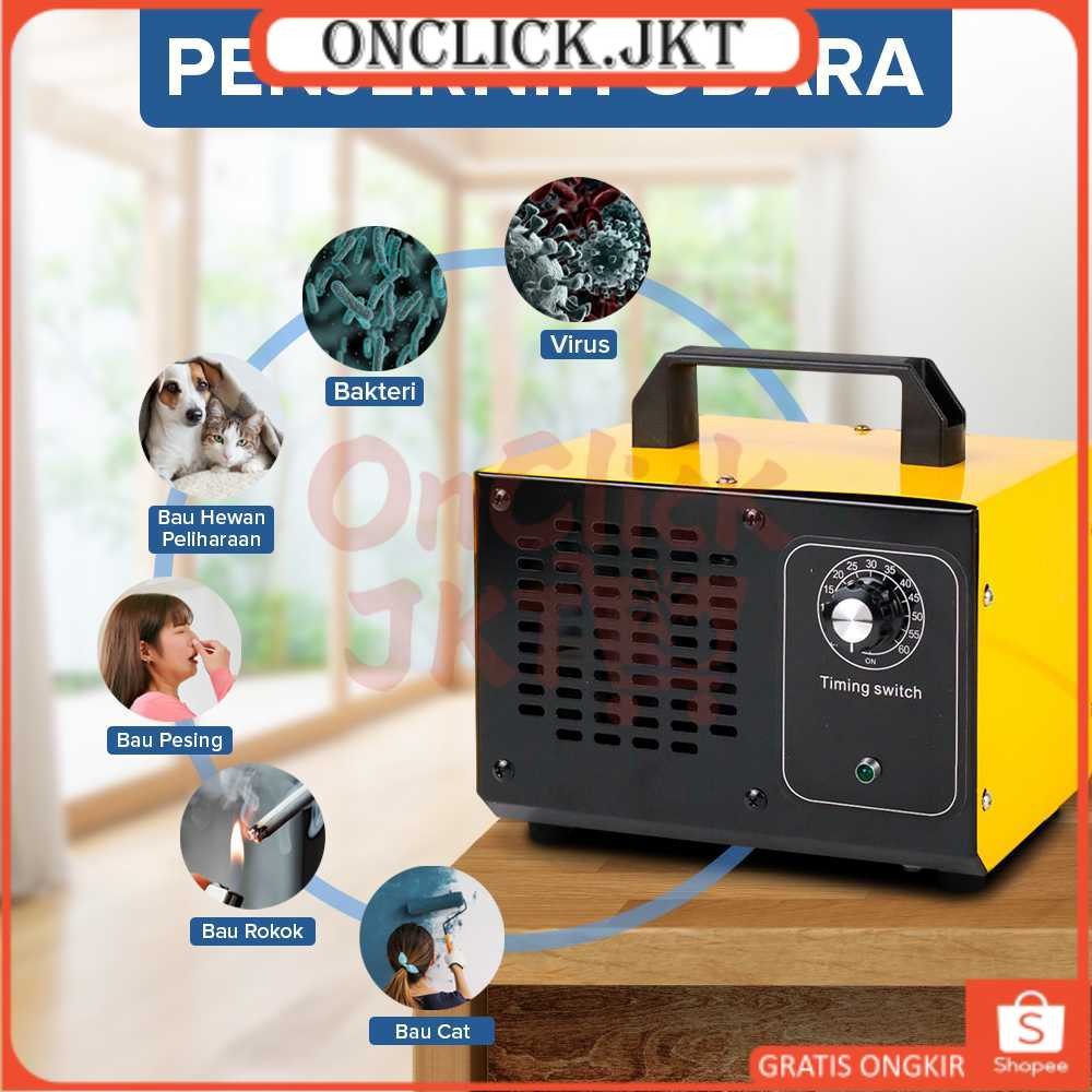 Jual Alat Penghasil Ozone 36g Jam 220V Penjernih Udara Sterilisasi Deodorisasi Kamar Dapur ...