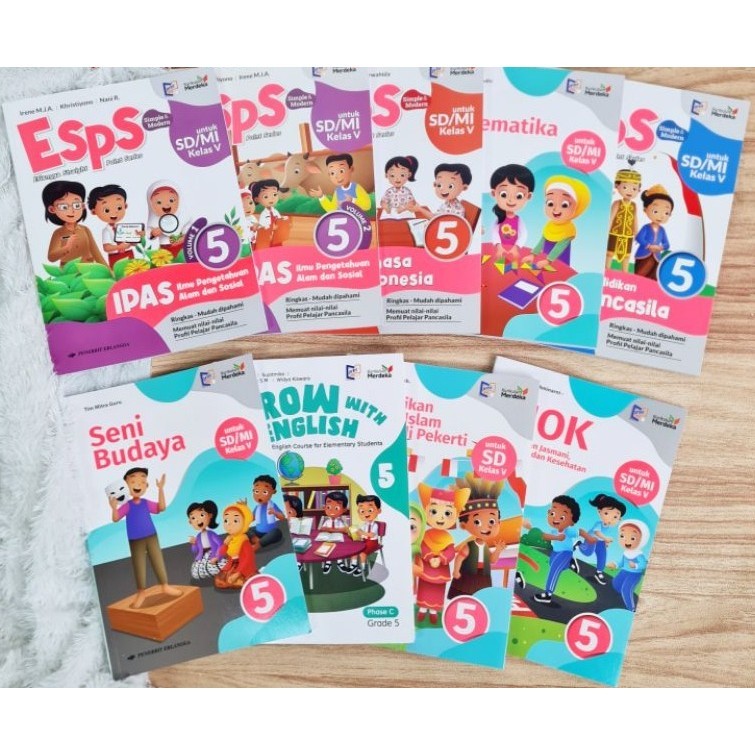 Jual Seri ESPS SD Kelas 5 - Kurikulum Merdeka - Buku Erlangga Original | Shopee Indonesia