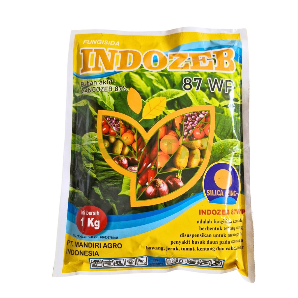 Jual Fungisida Indozeb 87wp Kuning 1kg Mancozeb Kuning Atasi Jamur ...