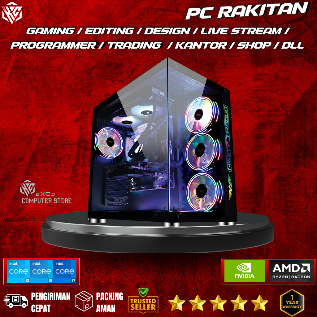 Jual PC CPU RAKITAN AMD RYZEN 5 2400G RAM 16GB VGA 4GB - SSD HDD - RAKITAN ECS - SIAP GAMING ...