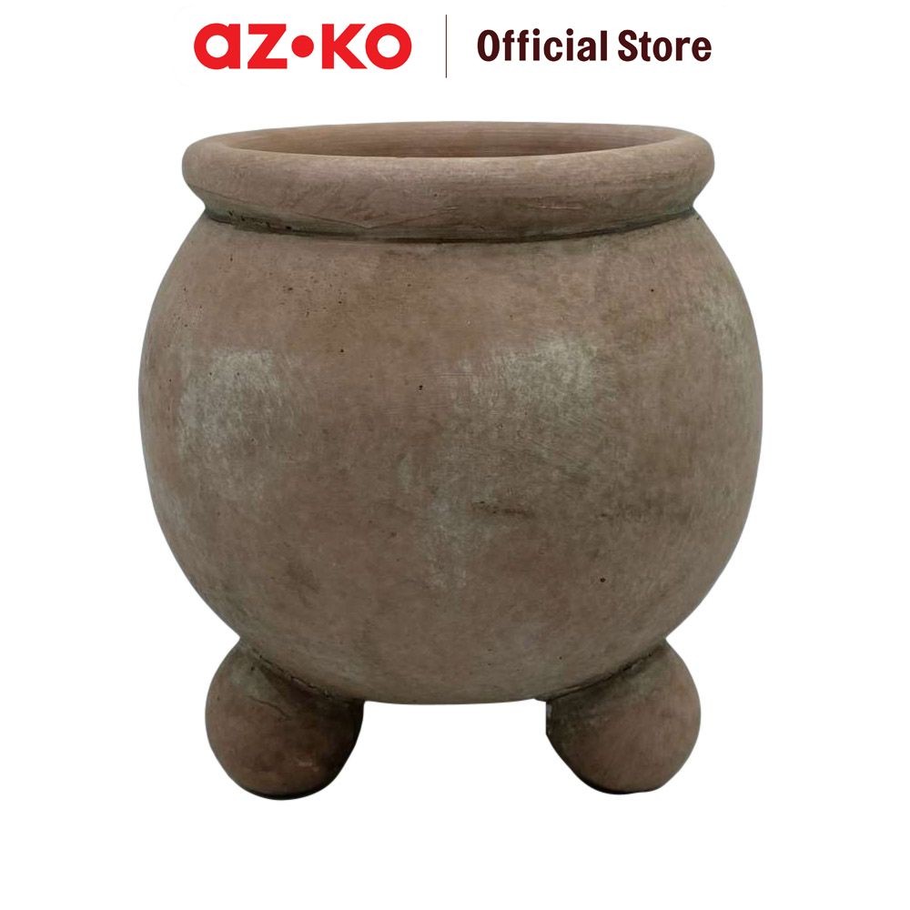 Jual AZKO Arthome 15 Cm Pot Tanaman Semen - Cokelat Terracota | Shopee ...