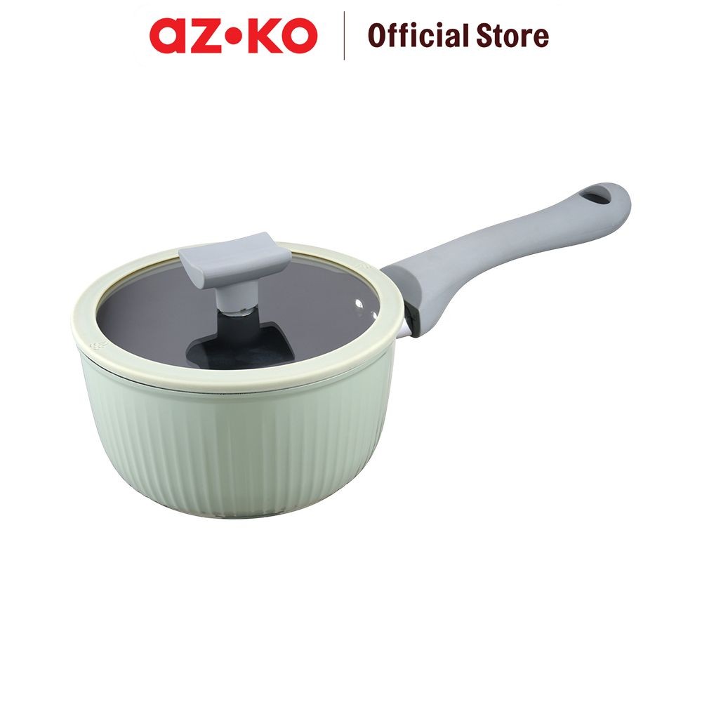 Jual AZKO Kris 16 cm Linea Panci Saucepan Dengan Tutup - Hijau Pot ...