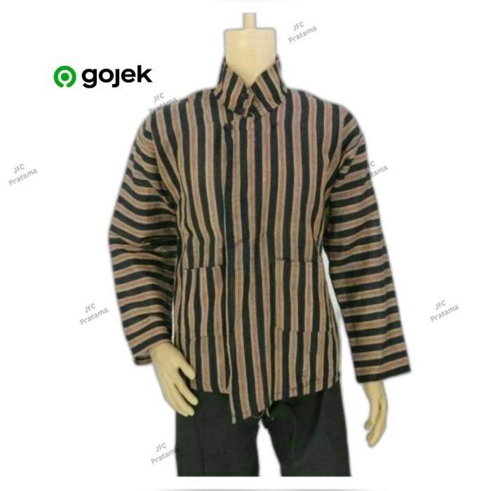 Jual laris -Baju Kemeja Surjan Lurik Jumbo XXL/ Pakaian Adat Jawa | Shopee Indonesia