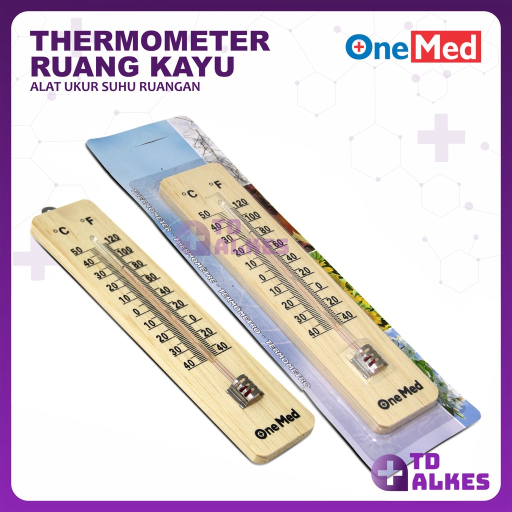 Jual Thermometer Ruang Kayu Termometer Suhu Ruangan Thermo Dinding ...