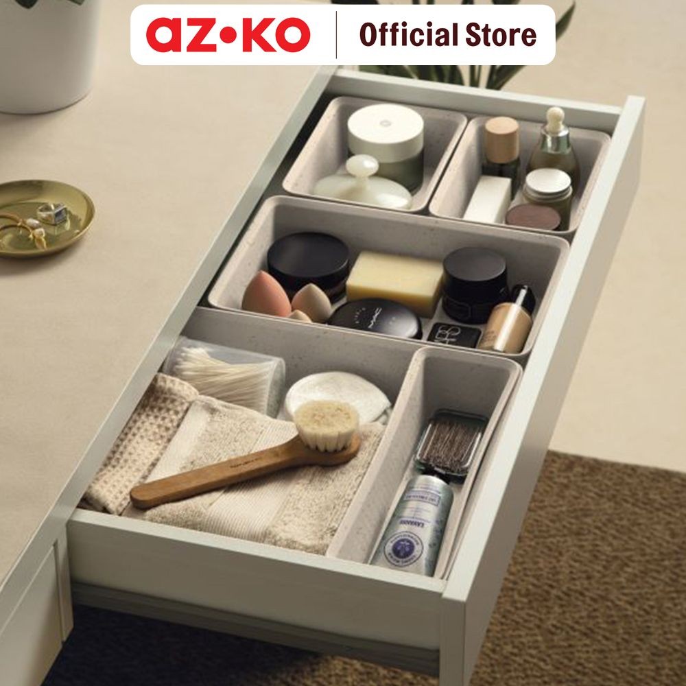 Jual AZKO Tatay Set 4 Pcs Organizer Laci - Krem Terra Drawer Storage ...