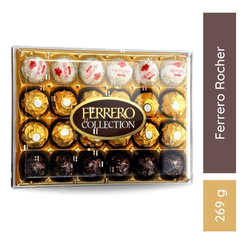 Jual Cokelat Ferrero Collection T24 isi 24pcs 3rasa 269gram asal Eropa ...