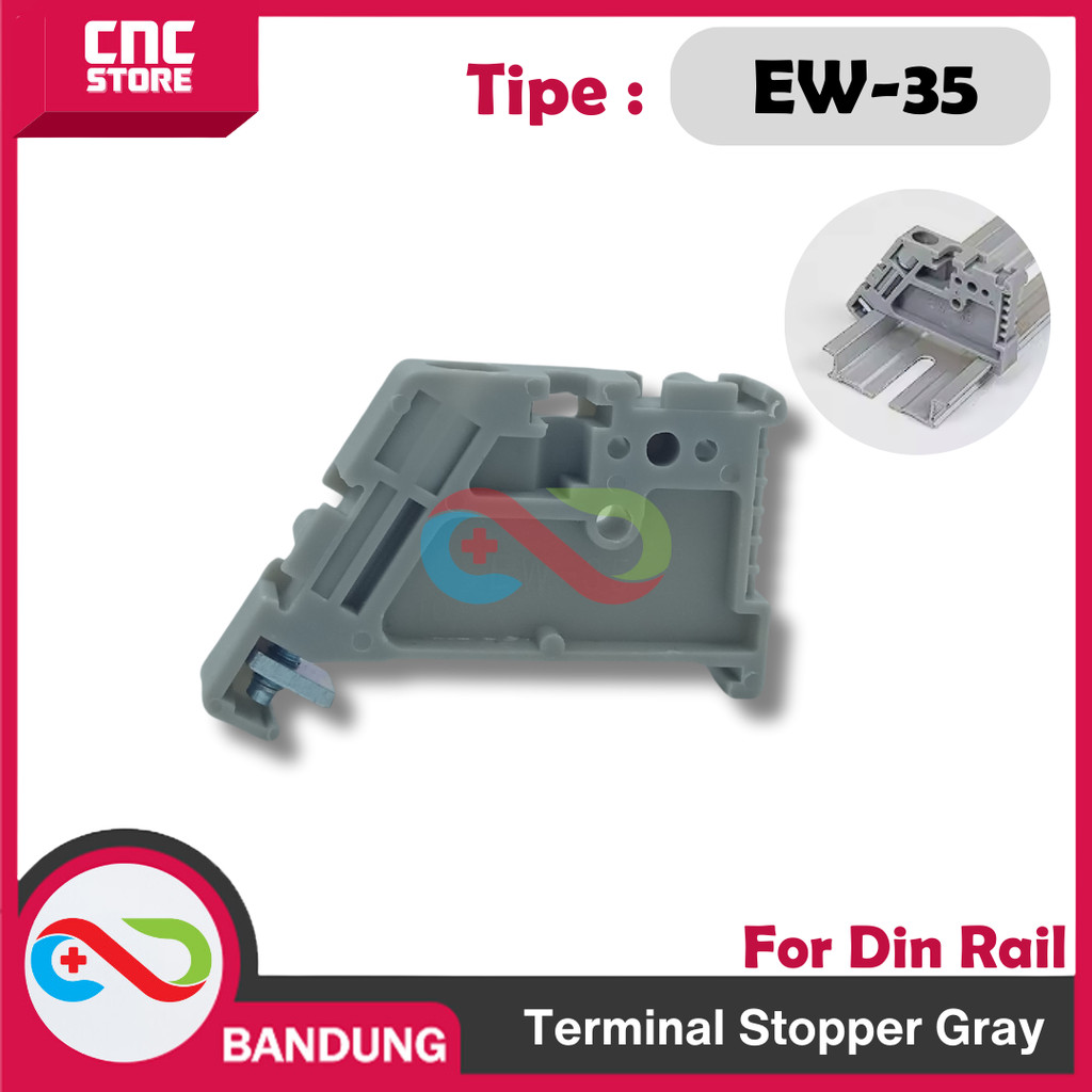 Jual TERMINAL STOPPER EW-35 / EW35 UNTUK DIN RAIL/REL DIN | Shopee ...