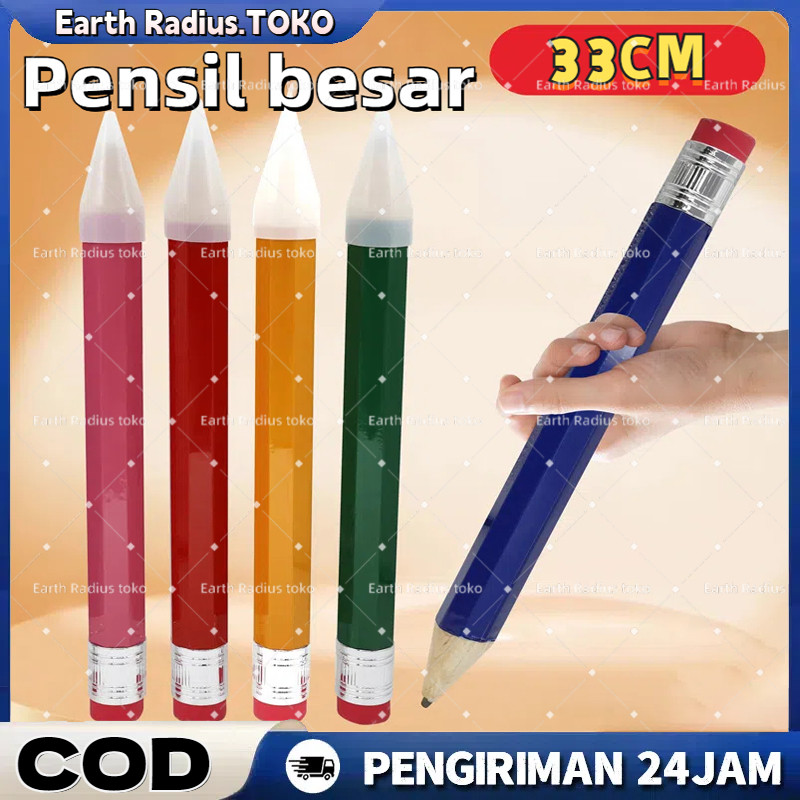 Jual Pensil kerajinan Pensil Jumbo Besar 33 CM Mainan Pencil Pensil ...