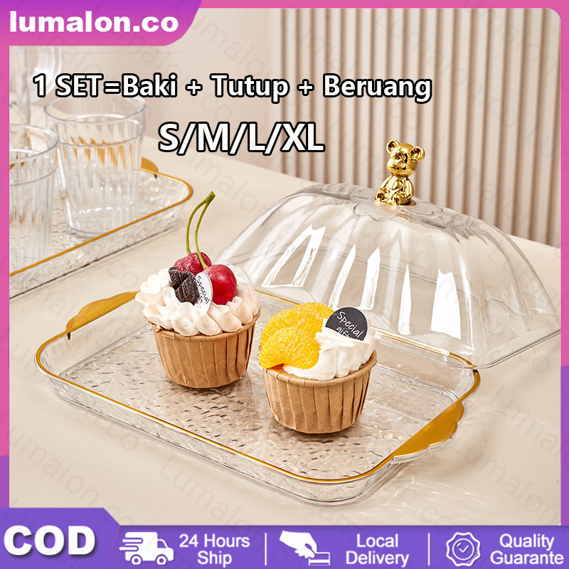 Jual Lumalon One Set Kotak Roti Dan Kue Tempat Penyimpanan Roti Wadah ...