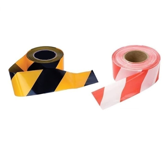 Jual Pita Safety Police Line Kuning Hitam / Merah Hitam / Garis Aman ...
