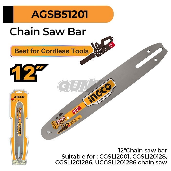 Jual Bar Chain Saw 12" Inch INGCO AGSB51201 Laser Guide Rantai Gergaji ...