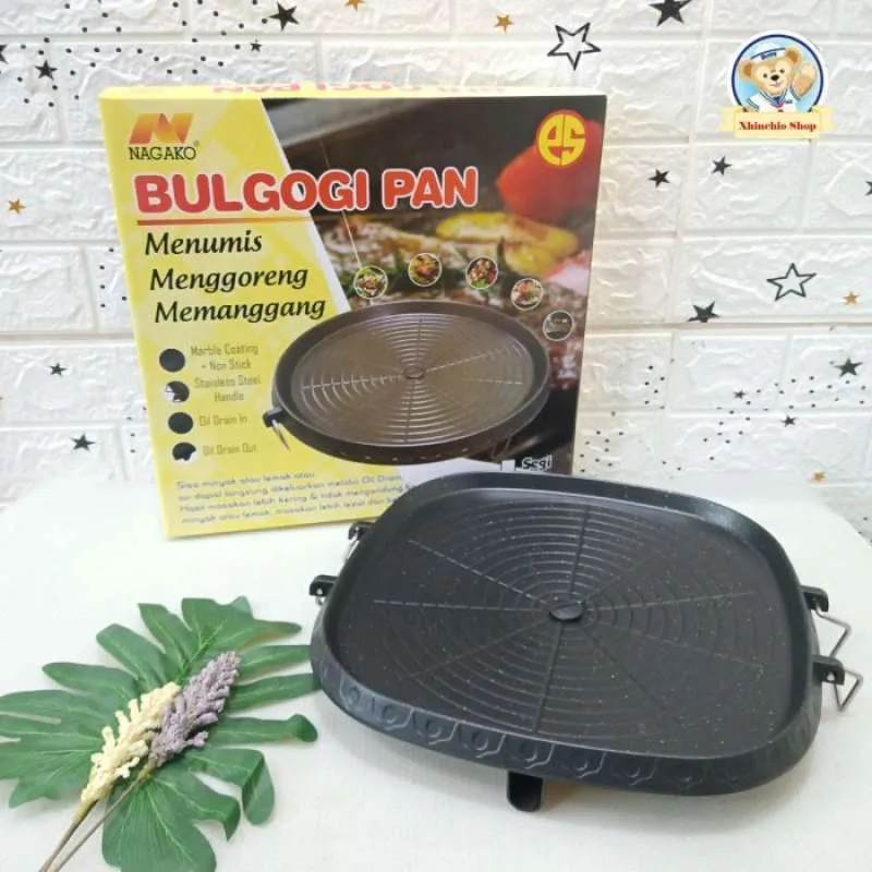 Jual DT54R Nagako Bulgogi Pan Persegi 32 cm Grill Pan Korean Barbeque ...