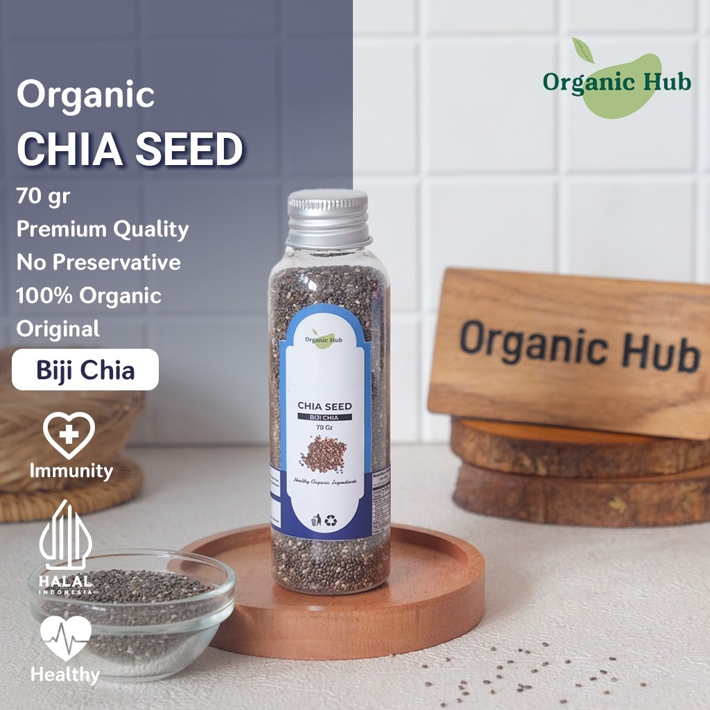Jual Organic Hub Chia Seed Black Chiaseed Original Kualitas Premium ...