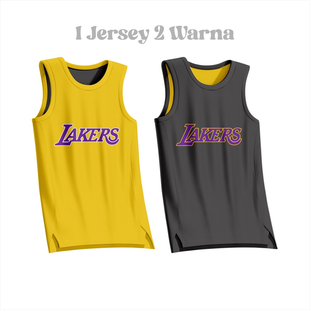 Jual baju JERSEY BASKET NBA LAKERS KOBE BRYANT BOLAK BALIK | Shopee ...