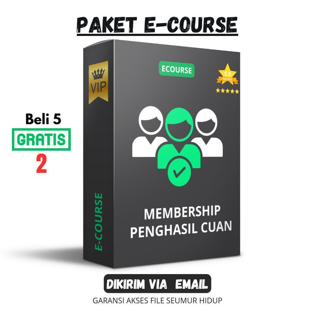 Jual (08) ECOURSE - Membership Penghasil Cuan | Shopee Indonesia