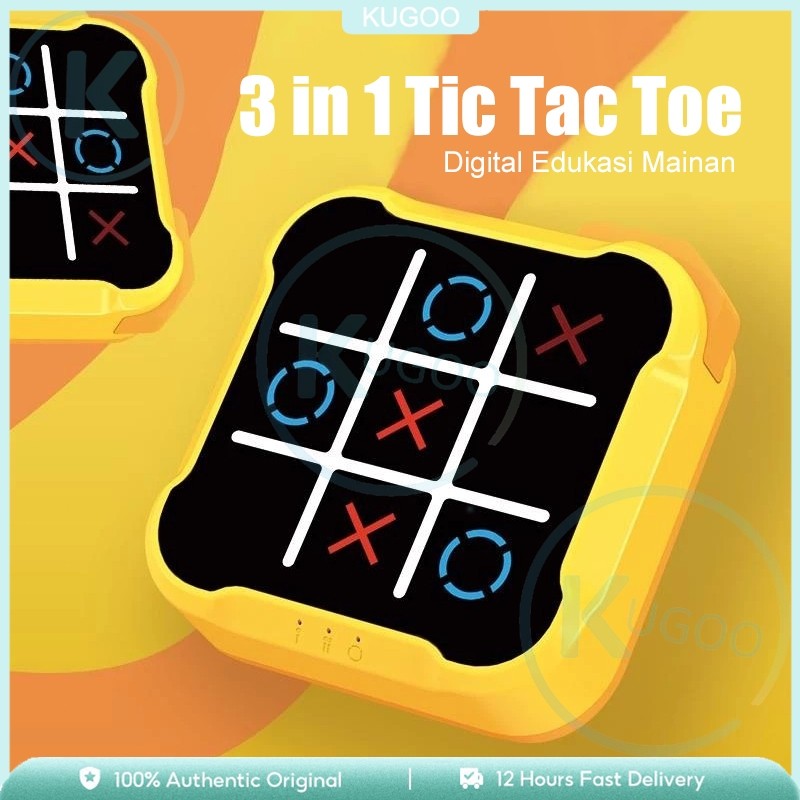 Jual KUGOO 3 in 1 Tic Tac Toe Digital Edukasi Mainan Game Console ...