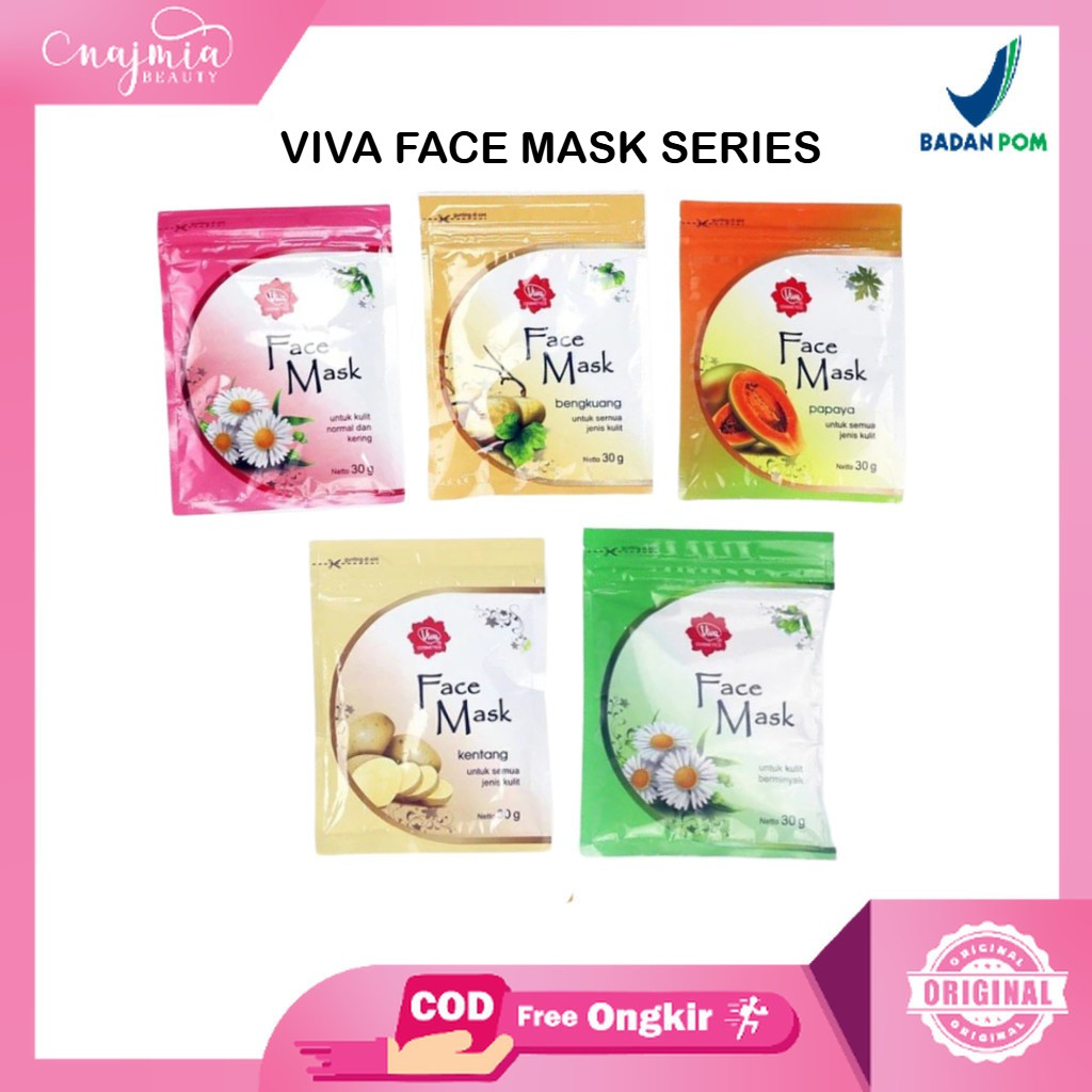 Jual Najmia Ofc Viva Face Mask Masker Wajah All Varian 30G | Shopee ...