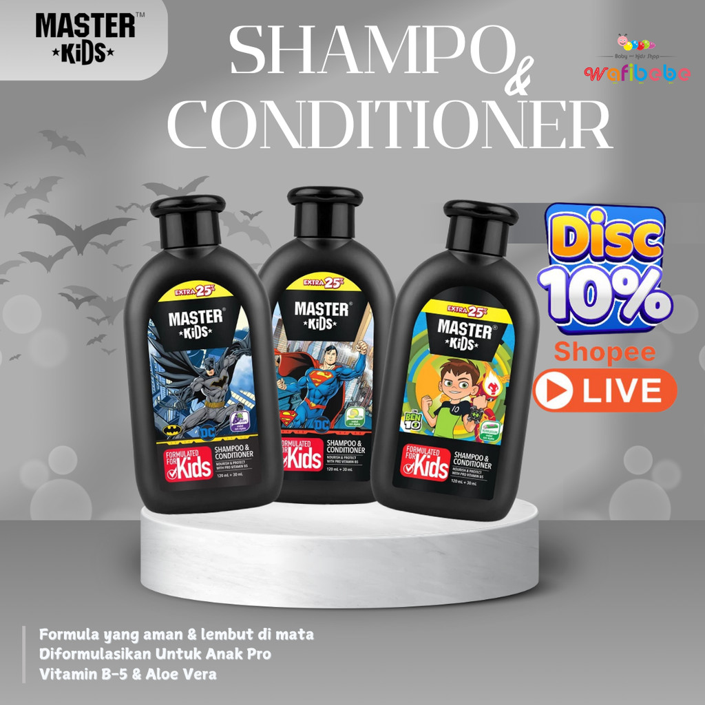 Jual MASTER KIDS Shampoo & Conditioner Anak - shampo 150 ml | Shopee ...
