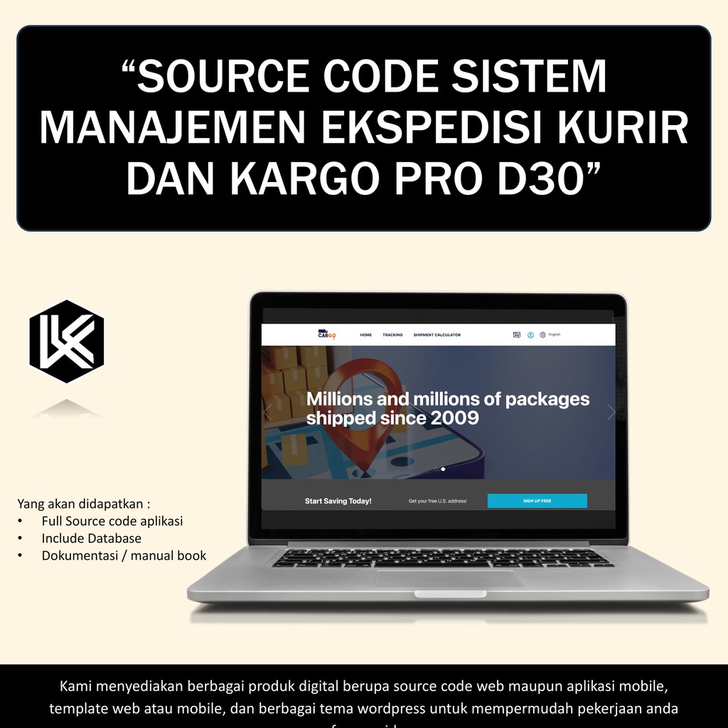 Jual SOURCE CODE SISTEM MANAJEMEN EKSPEDISI KURIR DAN KARGO PRO D30 ...