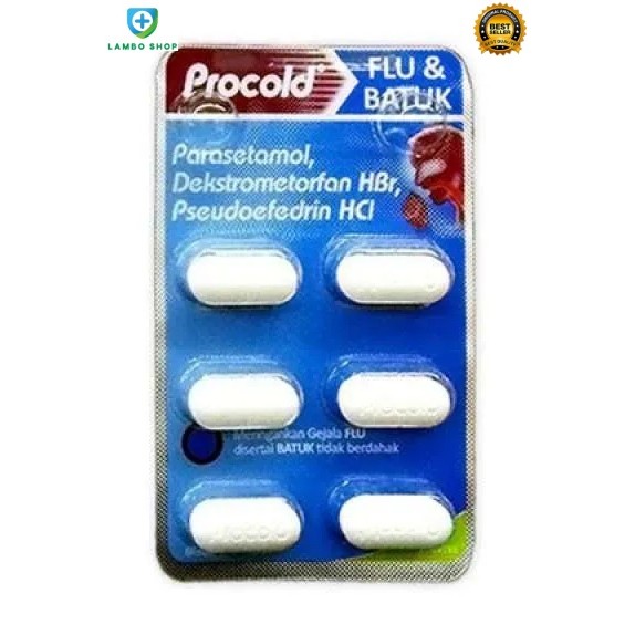 Jual Procold Flu & Batuk Meringankan Gejala Flu & Batuk (6 Kaplet ...