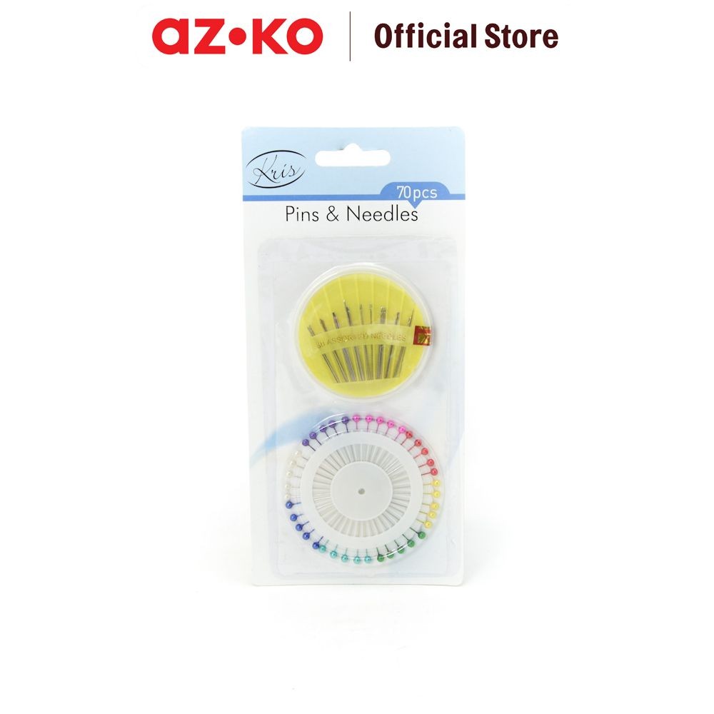 Jual AZKO Kris Set Jarum Jahit Dan Jarum Pentul Headed Pins Pentul ...
