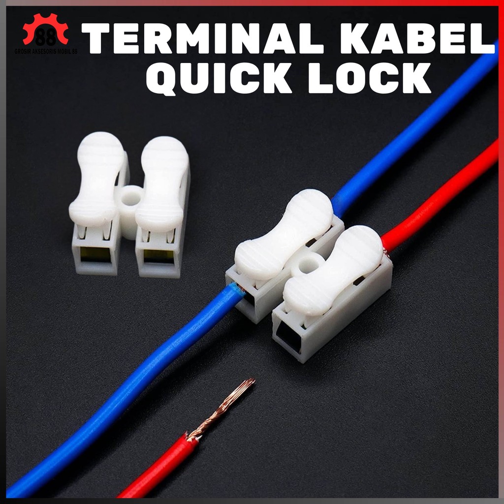 Jual Quick Connect Terminal Connector Sambungan Kabel Listrik 2 Pin ...