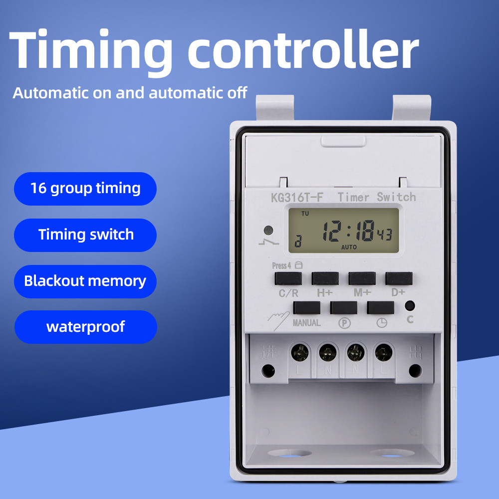 Jual 30A Digital Timer Switch Relay 168 Hours Weekly 7 Days ...