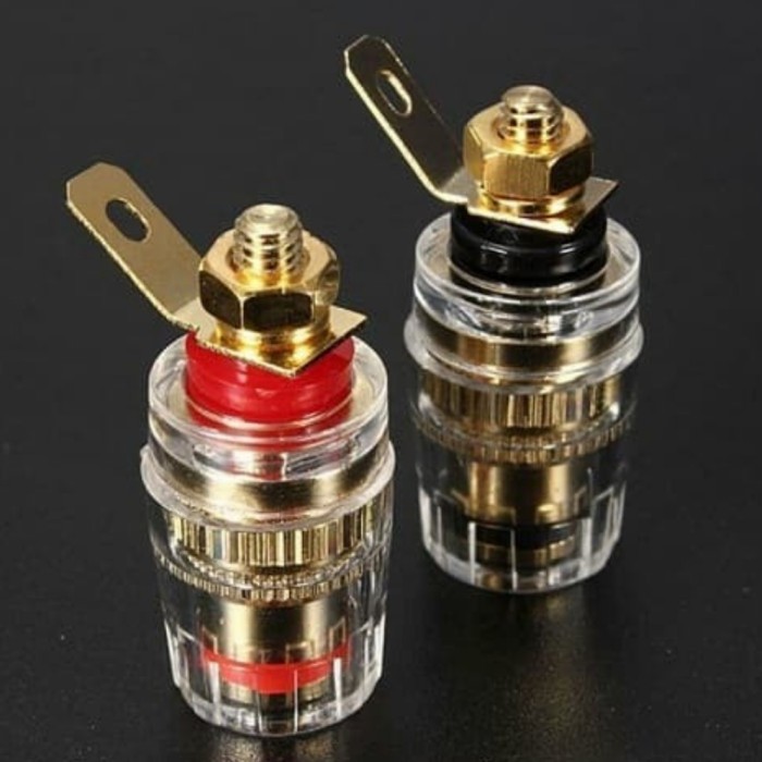 Jual SB99 terminal speaker binding posh kaca mini gold bulding fuse ...