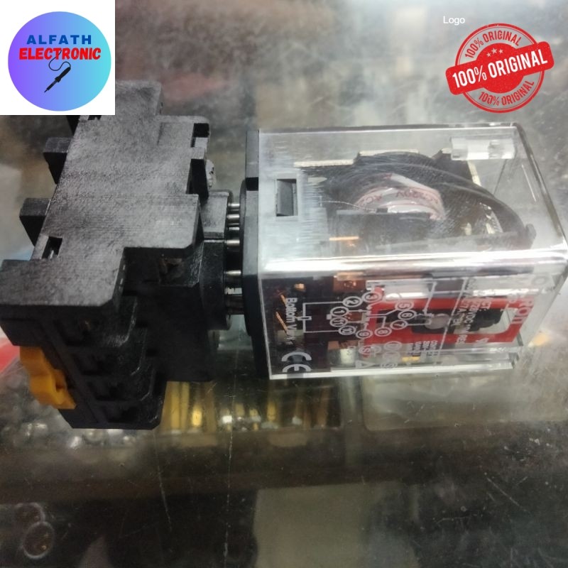 Jual RELAY SOCKET 11 PIN SATU SET RILAY SOKET 11 KAKI MERK OMRON ASLI ...