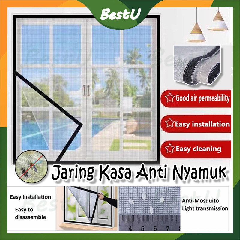 Jual Jaring kasa perekat/Tirai Jendela Tempel Kawat Nyamuk/jaring kasa ...