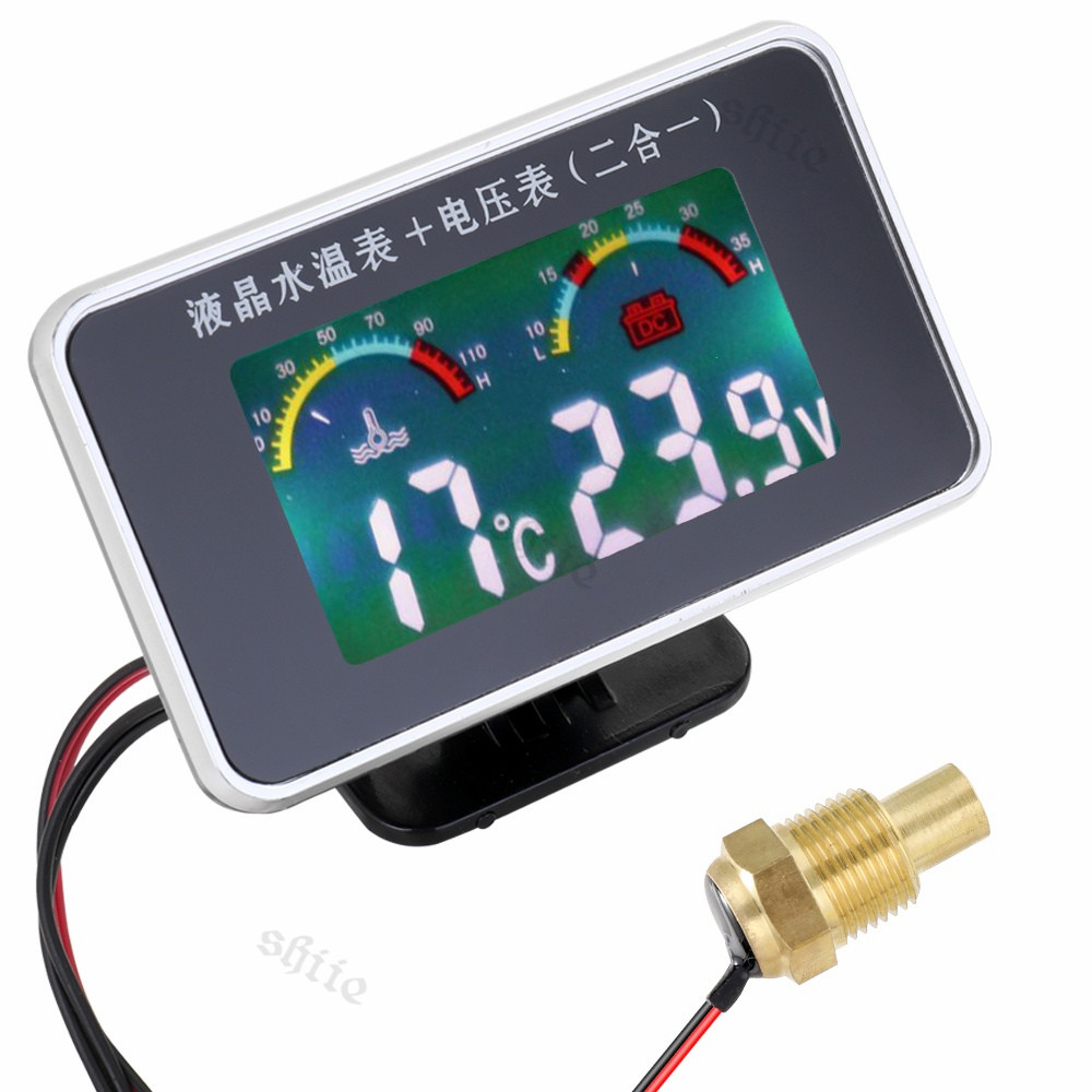Jual Mobil LCD Digital Display Water Temperature Meter Thermometer ...