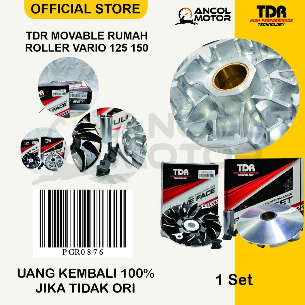 Jual TDR Rumah Roller Pulley CVT Assy V.23 Honda PCX 125 & Vario 125 FI ...