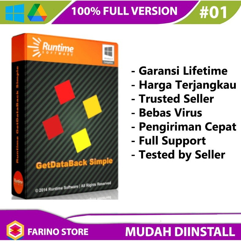 Jual Runtime GetDataBack Recovery Data Full Windows | Shopee Indonesia
