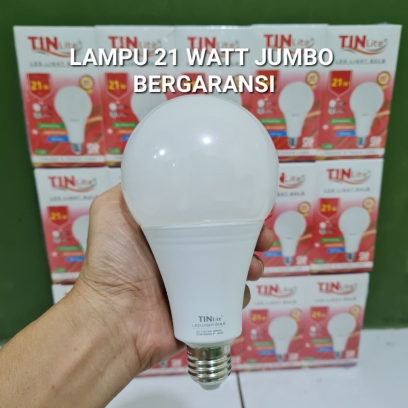 Jual LAMPU LED BOHLAM 21 WATT JUMBO BERGARANSI DILLON TIN LITE HEMAT ENERGI 90% CAHAYA PUTIH ...