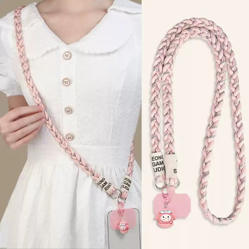 Jual CARAT Universal Cross-body hp Lanyard Weave Mobile Phone Strap ...